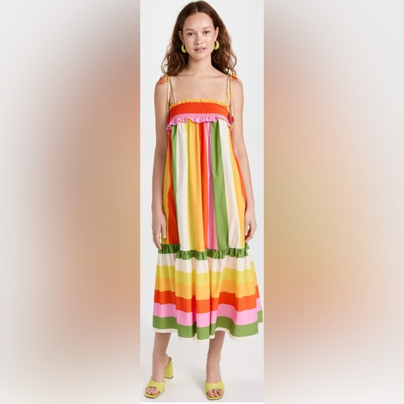 FARM Rio | Dresses | Nwt Farm Rio Sleeveless Smocked Tier Dress | Poshmark